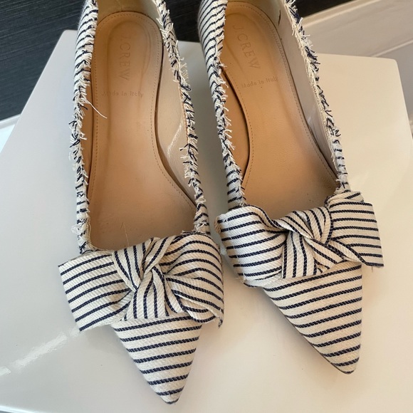 J. Crew | Shoes | Jcrew Cotton Kitten Heels | Poshmark